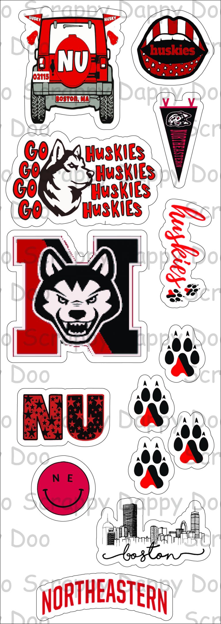 College/University Stickers – Scrappy Dappy Doo